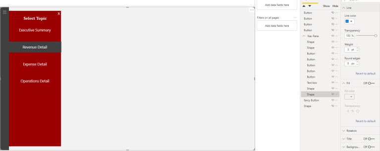 Custom Collapsing Report Navigation Pane | Alluring Analytics